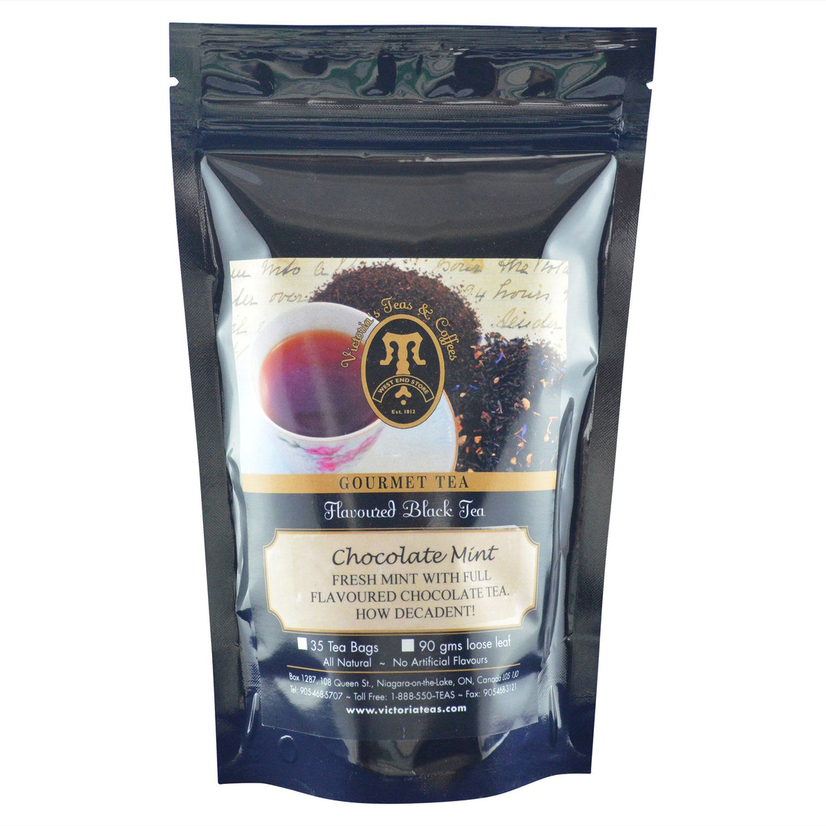 Chocolate Mint – Victoria's Teas and Coffees