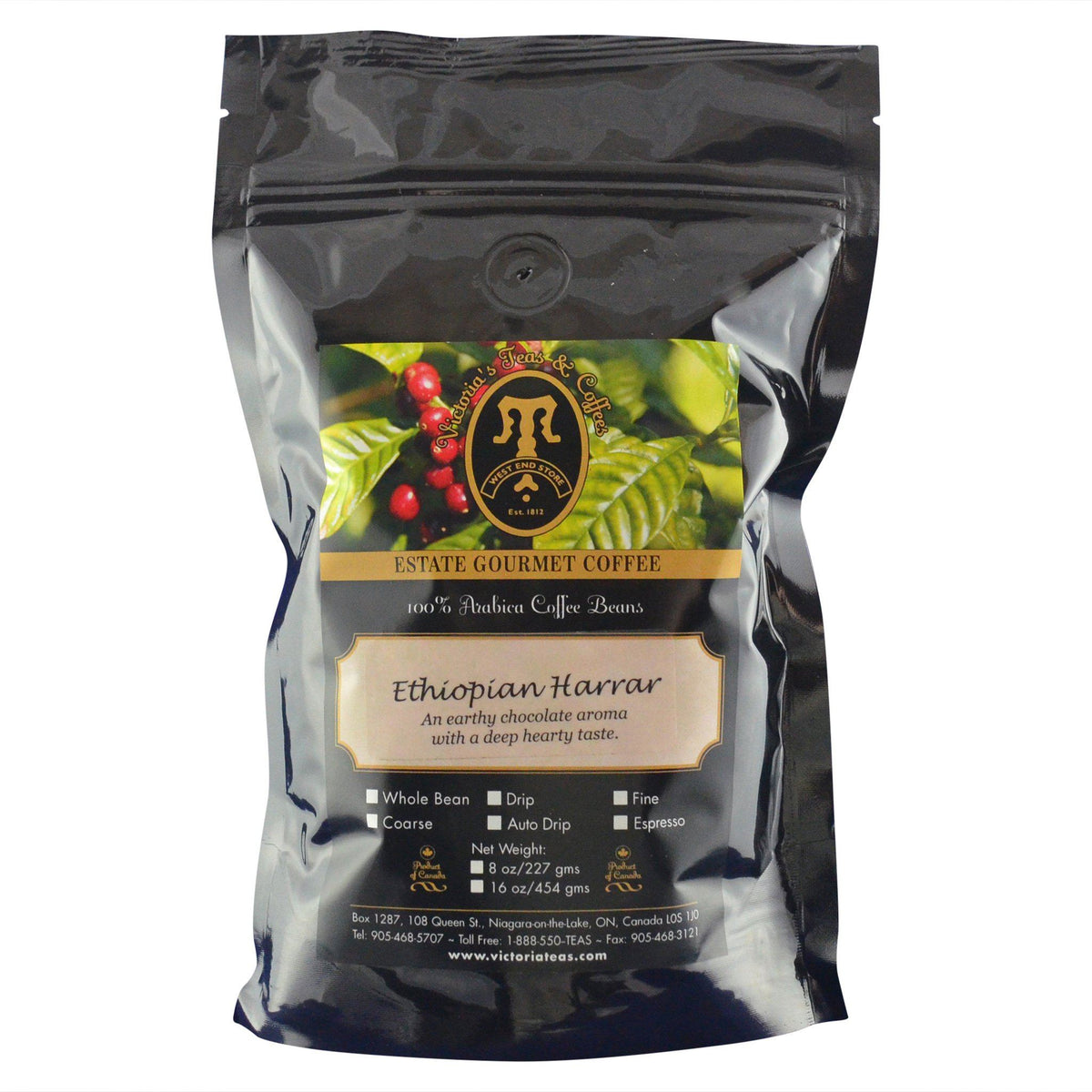 Ethiopian Harrar – Victoria's Teas and Coffees