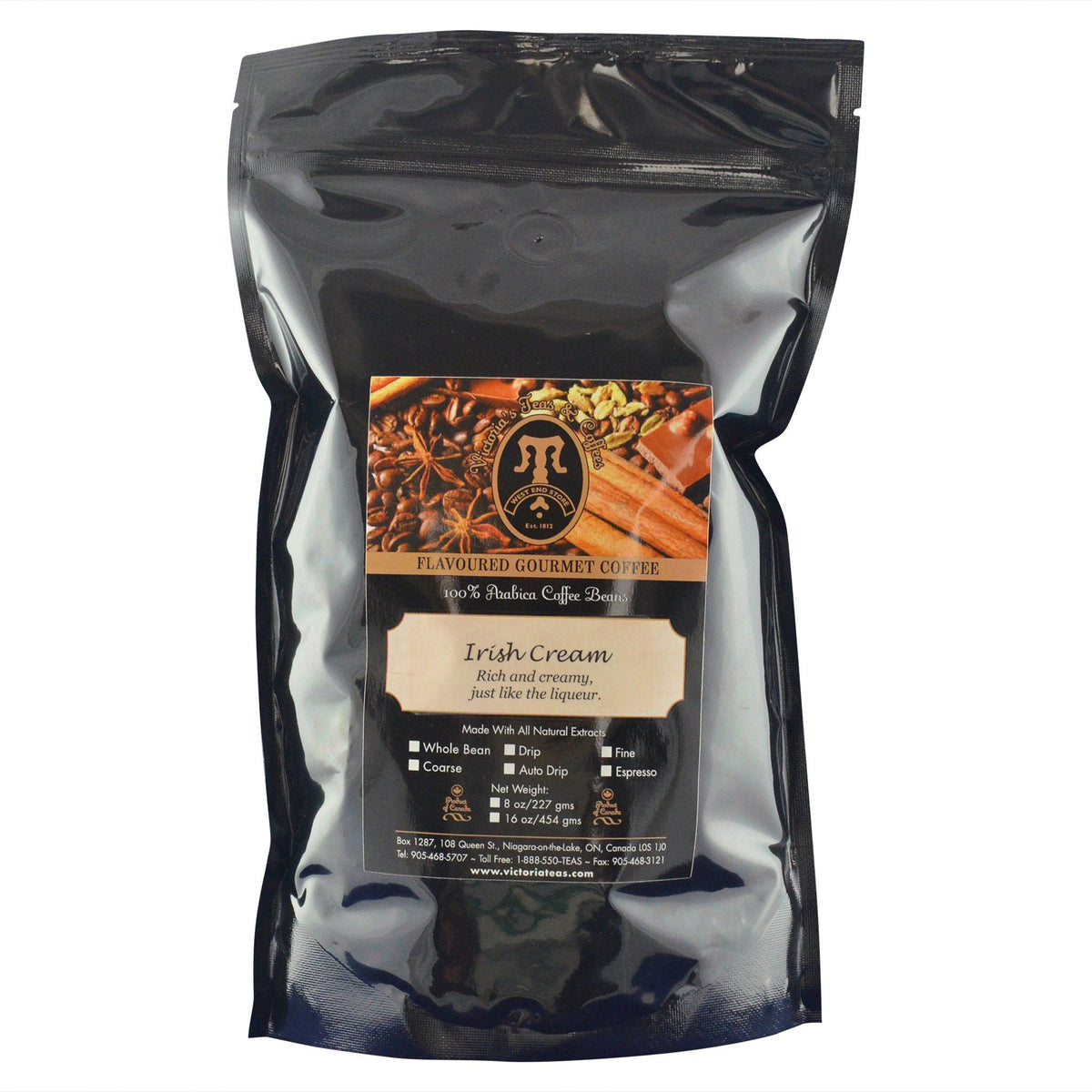 Irish Cream – Victoria's Teas and Coffees